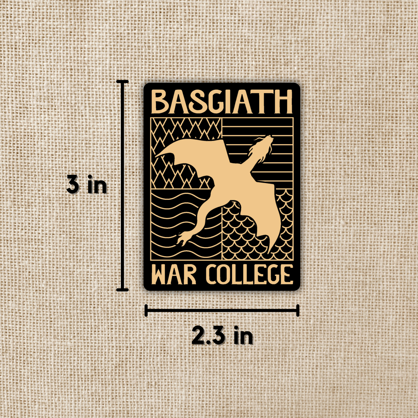 Basgiath War College Emblem Sticker | Fourth Wing – Thirst Books