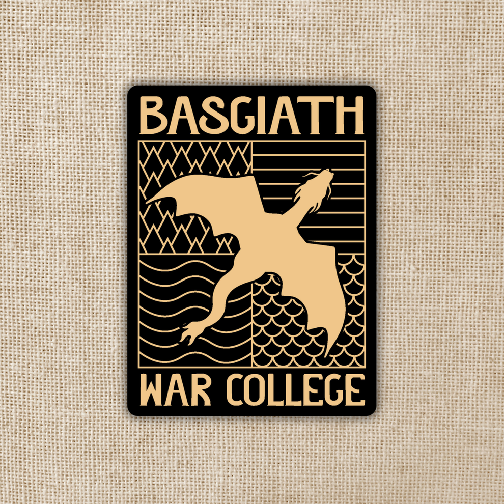 Basgiath War College Emblem Sticker | Fourth Wing – Thirst Books